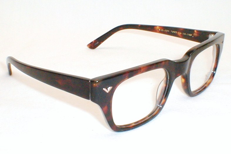 Vintage Men's Eyeglass Frames, Bankers, Walnut