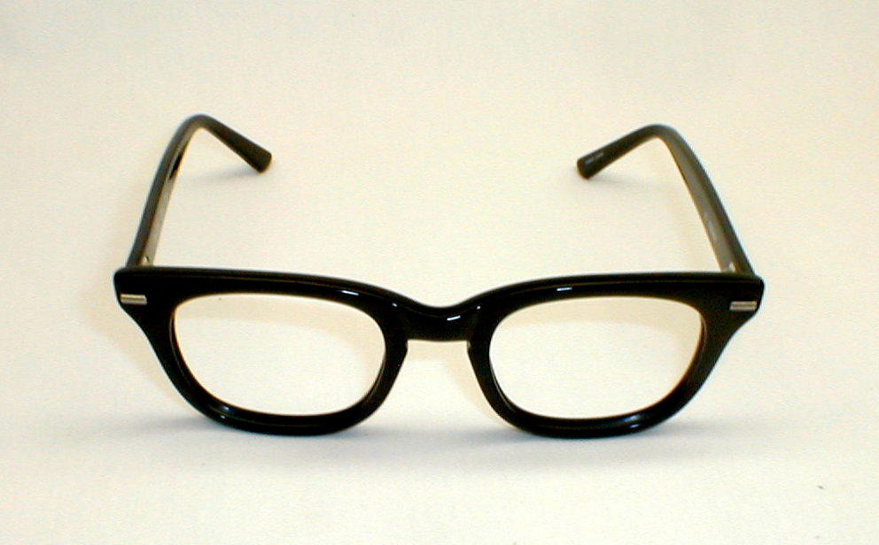 Mens Vintage Eyeglasses Frames Freeway Black Retro 50s - 60s