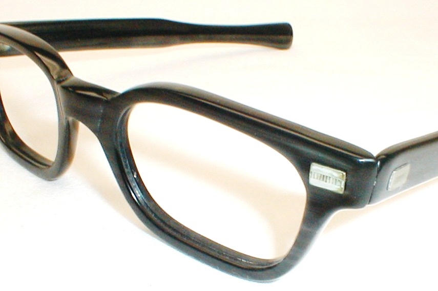 mens Vintage 60s eyeglasses frames, G-Man, Redwood