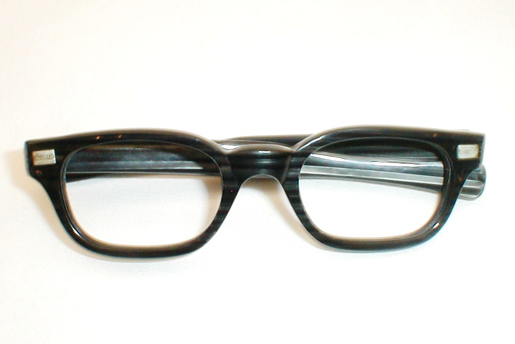 mens Vintage 60s eyeglasses frames, G-Man, Redwood