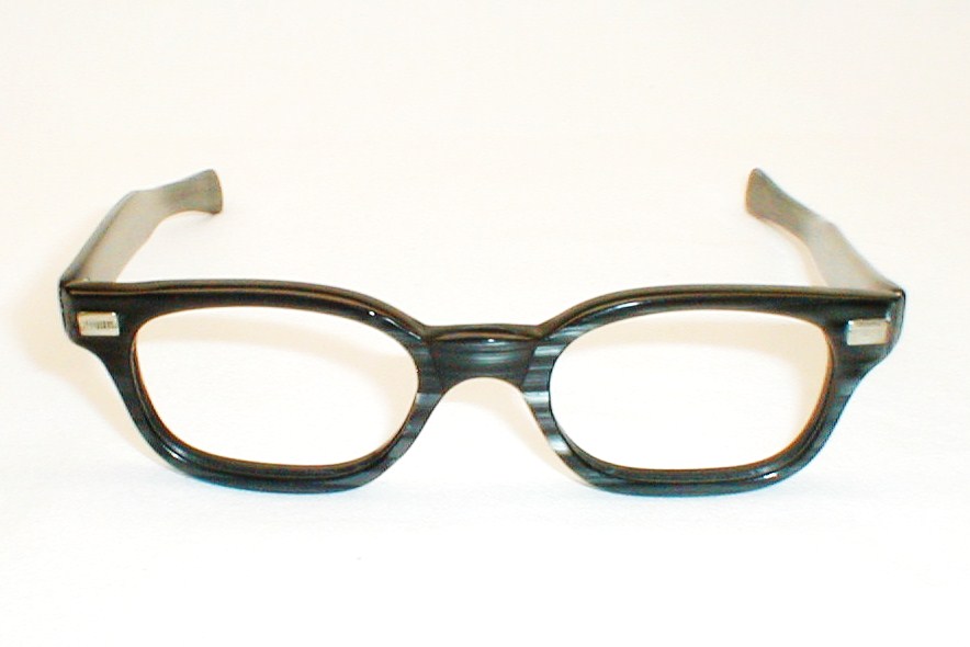 mens Vintage 60s eyeglasses frames, G-Man, Redwood