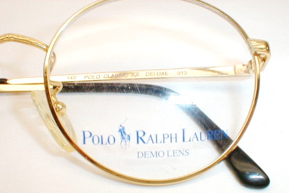 Vintage Ralph Lauren Polo Eyeglasses Gold