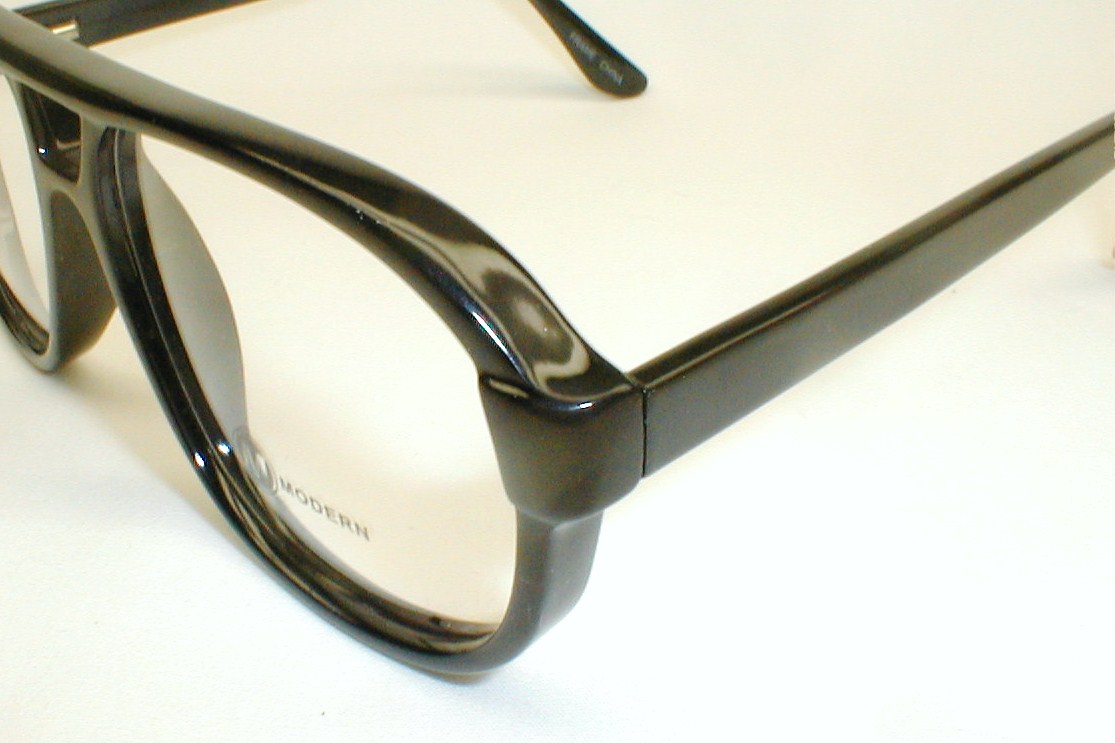 Vintage Mens Eyeglasses Frames Black 50s-60s-70s Optical Eyewear