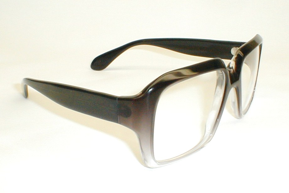 Mens Large, Bausch & Lomb Thick Black Heavy Vintage Retro Eyeglasses Frames