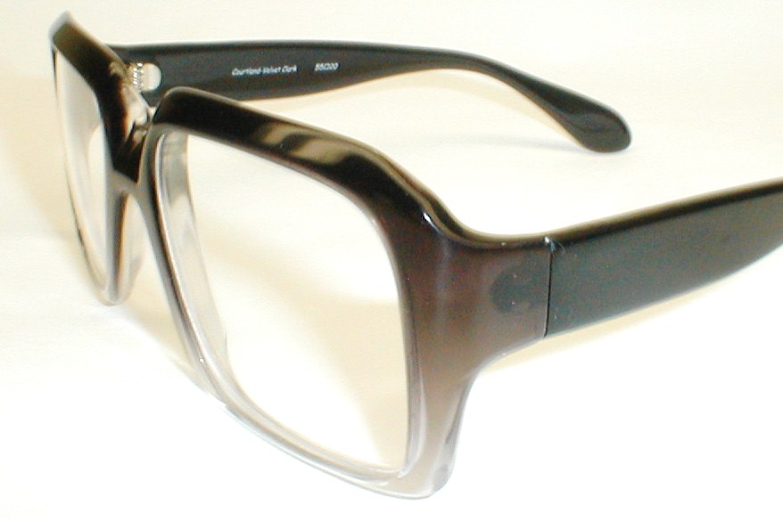 Mens Large, Bausch & Lomb Thick Black Heavy Vintage Retro Eyeglasses Frames
