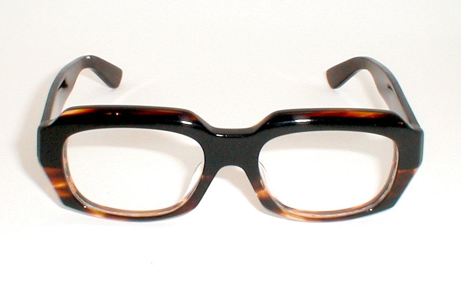 Mod demi-amber prototype eyeglasses XL