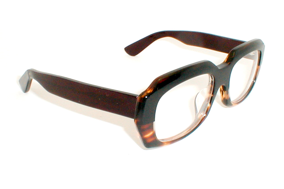 Mod demi-amber prototype eyeglasses XL